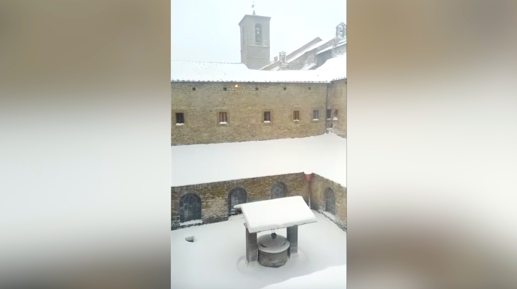 Santuario della Verna, lo spettacolo della neve | TTV.it